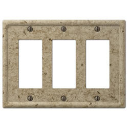 Amerelle® Faux Stone Noce 3-Gang Rocker Wall Plate at Menards®