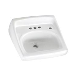 American Standard Lucerne 20-1/2"W x 18-1/4"D White Oval Wall-Hung ...