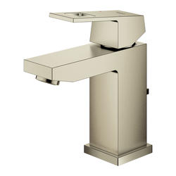 Grohe Eurocube One-Handle Centerset Brushed Nickel Bathroom Sink Faucet ...