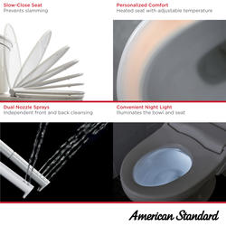 American Standard Titan® 2-Piece White Tall Elongated Toilet with ...