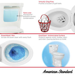 American Standard Titan® 2-Piece White Tall Elongated Toilet with ...