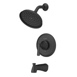 American Standard Braymer One-Handle 1-Spray Matte Black Bathtub Shower ...