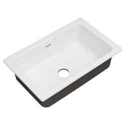 American Standard Delancey Undermount 30" Brilliant White Cast Iron ...