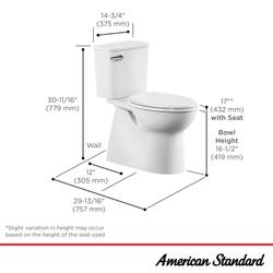 American Standard Aspirations 2-Piece White Tall Elongated Toilet at ...