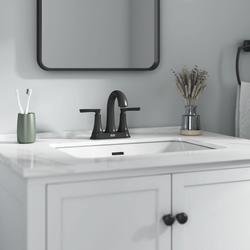 American Standard® Braymer Two-Handle 4" Centerset Matte Black Bathroom ...