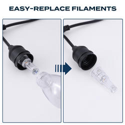 BrightLux® Lighting 24' 12-Light Color Flow LED String Light at Menards®