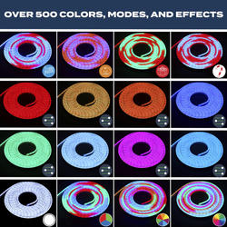 BrightLux® Lighting 16.4' LED Color Flow Neon Flex Light at Menards®