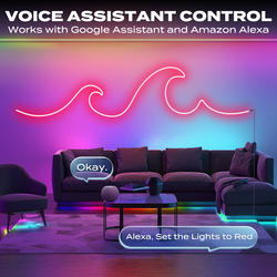 BrightLux® Lighting 9' Smart LED Color Flow Memory Flex Light at Menards®