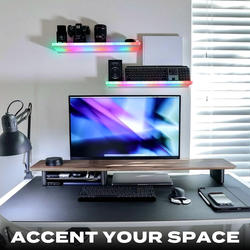 BrightLux® Lighting 12" Smart LED Color Flow Wall Shelf at Menards®