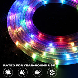 BrightLux® Lighting 12' LED Color Flow Rope Light at Menards®