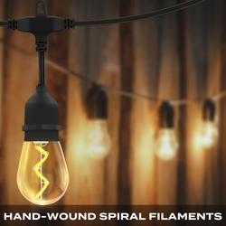 Patriot Lighting® 24' 12-Light Spiral LED String Light at Menards®