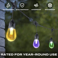 Patriot Lighting® 36' 18-Light Color Changing LED String Light at Menards®