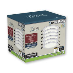 Patriot Lighting® White 6" LED Canless Downlight - 6 Pack at Menards®