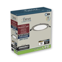 Patriot Lighting® Nickel 6" LED Canless Downlight at Menards®