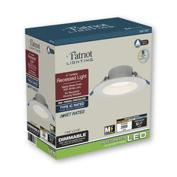 Patriot Lighting® White 6" LED Canless Downlight at Menards®