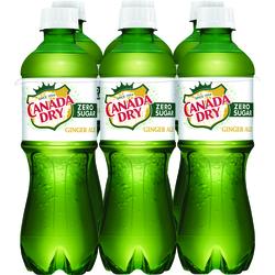 Canada Dry® Zero Sugar Ginger Ale Soda 16.9 oz Bottles - 6 Pack at Menards®