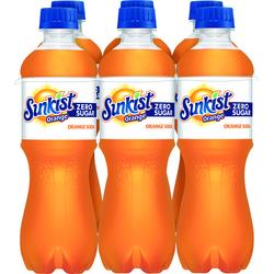 Sunkist® Zero Sugar Orange Soda 16.9 oz Bottles - 6 Pack at Menards®
