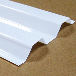 Greca Square Wave 50" x 14' Opal Corrugated Polycarbonate Roof Panel at ...