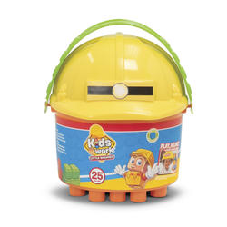 Kids @ Work™ Little Builders Helmet Blocks Bucket - 25 Piece at Menards®