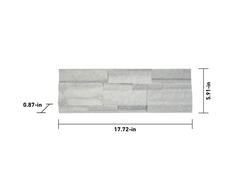 Northern Trail Marble Split Face Stone Veneer Siding Ledger Panel (4.41 sq. ft.) at Menards®