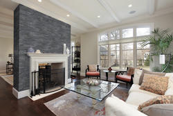 Ellis + Fisher Deep Slate Ledger Stone Veneer Siding Panel (5.8 sq. ft ...