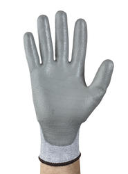 Ansell HyFlex® Gray Large Utility Polyurethane Coated Work Gloves at ...