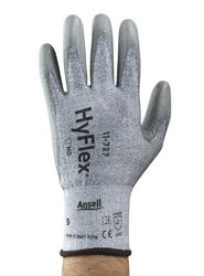 Ansell HyFlex® Gray Medium Utility Polyurethane Coated Work Gloves at ...