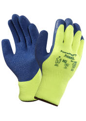 Ansell Hi-Viz Yellow/Blue Large All-Purpose Thermal Winter Gloves at ...
