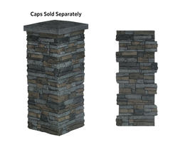 Antico Elements 15 x 36 Graphite Faux Stone Column at Menards®