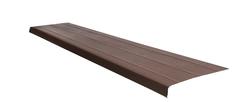 Sell Even 6" x 12' Royal Brown Aluminum Woodgrain Textured Fascia at ...