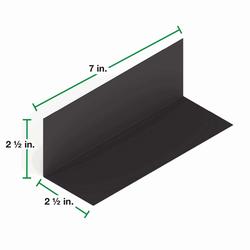 5" x 7" Black Painted Aluminum Preformed Step Flashing - 100 pieces at ...