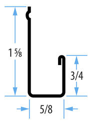5/8" White J-Channel at Menards®