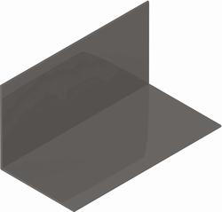 1" Black Fox Prefinished Aluminum Angle Flashing at Menards®