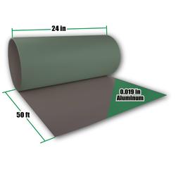 24" x 50' Hunter Green/Royal Brown Aluminum Trim Coil at Menards®