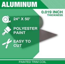 24" x 50' Hunter Green/Royal Brown Aluminum Trim Coil at Menards®