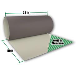 24" x 50' Royal Brown/White Aluminum Trim Coil at Menards®