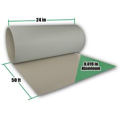 24" x 50' Sterling Gray/Savannah Wicker Aluminum Trim Coil at Menards®