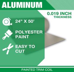 24" x 50' Sandy Clay/Wicker Rocker Aluminum Trim Coil at Menards®