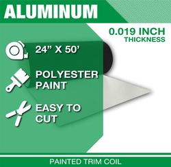 24" x 50' Textured Black Aluminum Trim Coil at Menards®