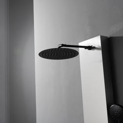 BWE®6-Jet Black Nickel Shower Panel with Heavy Rain Shower and Handheld ...