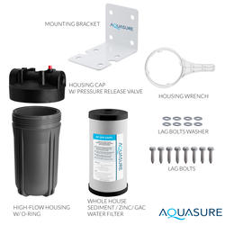 Aquasure Fortitude V2 Multi-purpose Whole House Water Filtration System ...