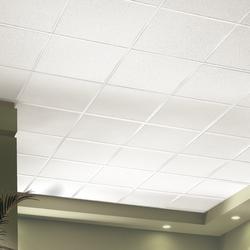 Armstrong® Ceilings Dune™ 2' x 2' White Textured Square Drop Ceiling ...