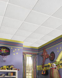 Armstrong® Ceilings SuperTuff™ 2' x 2' White Textured Beveled Tegular ...