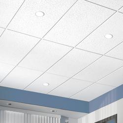 Armstrong® Ceilings Cortega® 2' x 4' White Textured Angled Tegular Drop ...