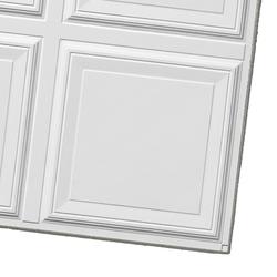 Armstrong® Ceilings Ledges® I 2' x 2' White Smooth Dimensional Flush ...