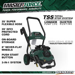 Masterforce™ 2300 PSI 1.5 GPM 13-Amp Corded Electric Pressure Washer at ...