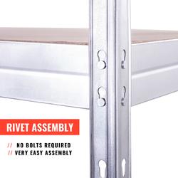 AR Shelving 36"W x 71"H x 18"D 4-Tier Galvanized Shelving Unit at Menards®