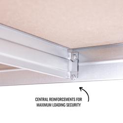 AR Shelving 60"W x 71"H x 18"D 4-Tier Galvanized Shelving Unit at Menards®