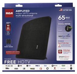 RCA Amplified HDTV Multi-Directional Antenna with Built-In LED Signal ...