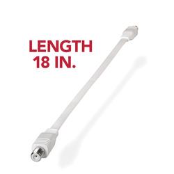 RCA Extra-Long Flat Coax Extension Cable for Window/Door Feedthrough at ...